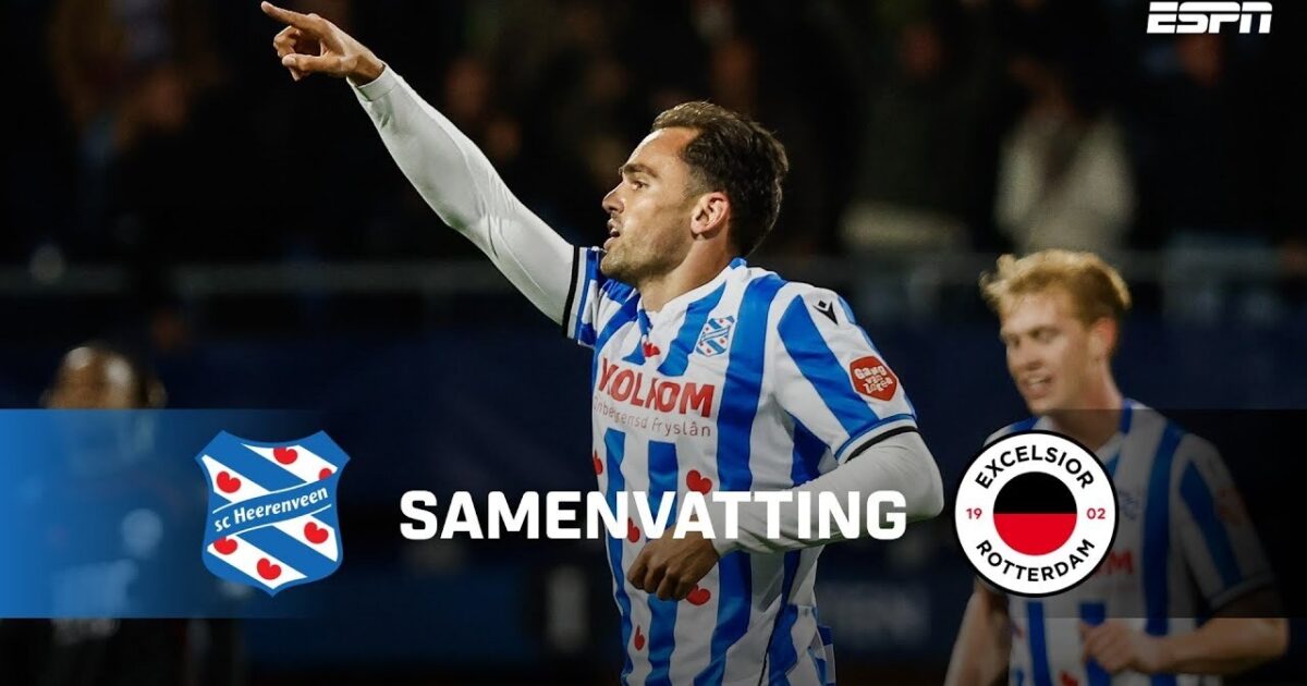 VriendenLoterij Eredivisie | Samenvatting sc Heerenveen - Excelsior
